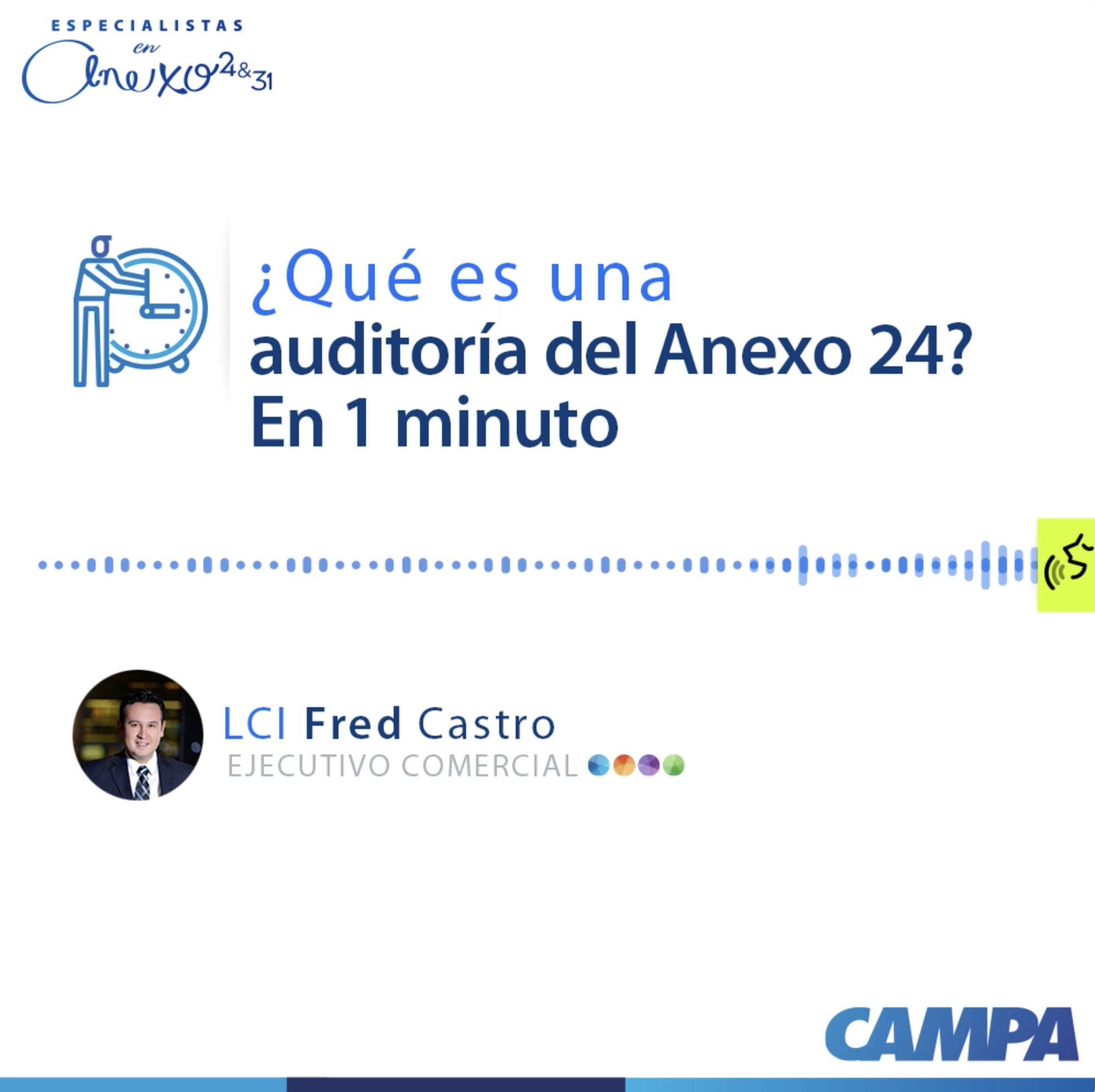 ¿Qué es una auditoría del Anexo 24? En un minuto - Campa
